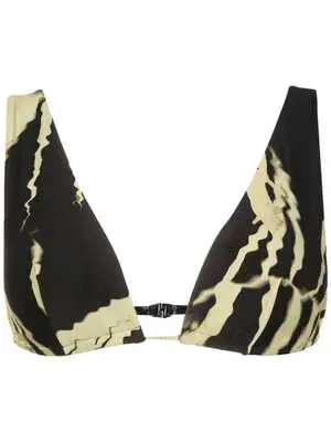 LENNY NIEMEYER Abstract Triangle-cup Bikini Top - Black