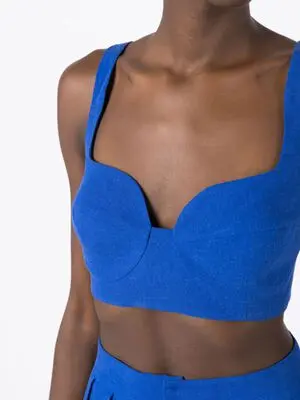 LENNY NIEMEYER V-neck Cropped Top