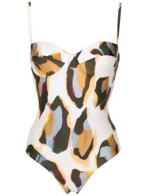 LENNY NIEMEYER Abstract-print One-piece - Neutrals