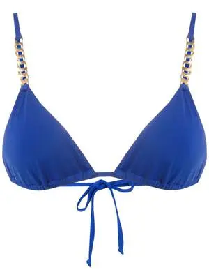 LENNY NIEMEYER Chain-link Triangle Bikini Top - Blue