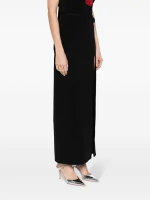 Magda Butrym Floral Appliqué Skirt