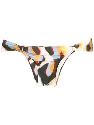 LENNY NIEMEYER Abstract-print Bikini Bottom - Neutrals