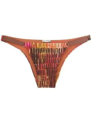 LENNY NIEMEYER Abstract Print Bikini Bottom - Brown