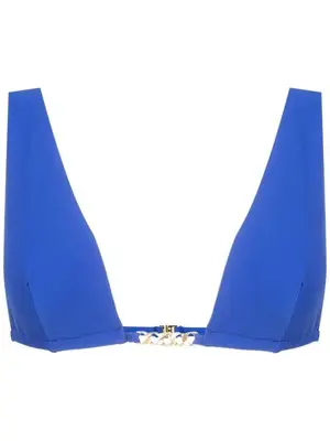 LENNY NIEMEYER Chain-trim Triangle Bikini Top - Blue