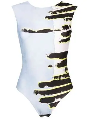 LENNY NIEMEYER Abstract-print One-piece - Blue