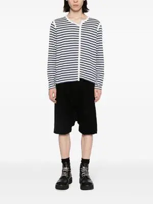 PRIVATE STOCK LABS Asymmetric Striped T-shirt