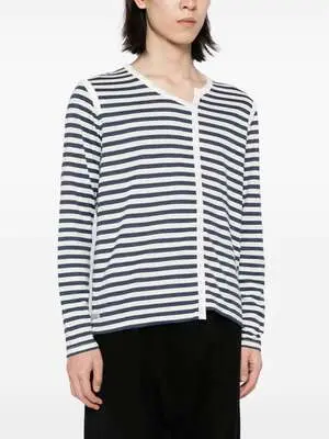 PRIVATE STOCK LABS Asymmetric Striped T-shirt