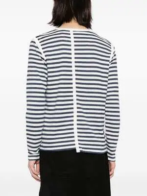 PRIVATE STOCK LABS Asymmetric Striped T-shirt
