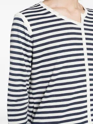 PRIVATE STOCK LABS Asymmetric Striped T-shirt