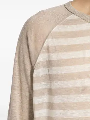 PRIVATE STOCK LABS Striped Linen Jumper