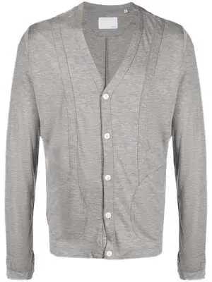 PRIVATE STOCK LABS Constantine Mélange-effect Cardigan - Grey