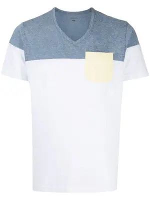 PRIVATE STOCK LABS The Troy Colour-block T-shirt - White