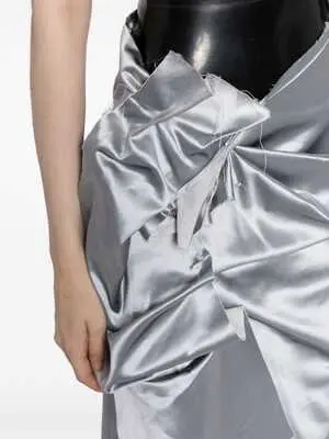 MAISON MARGIELA Deconstructed Satin Skirt - Blue