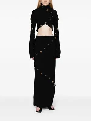 A.W.A.K.E. Mode Buttoned Pencil Skirt