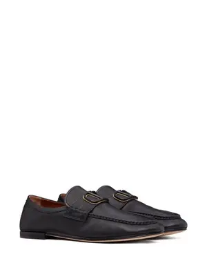 Valentino Garavani Vlogo Signature Leather Loafers