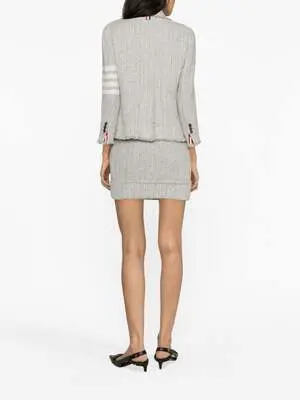 Thom Browne 4-bar Stripe Tweed Jacket - Grey