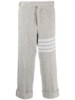 Thom Browne 4-bar Cotton Tweed Trousers