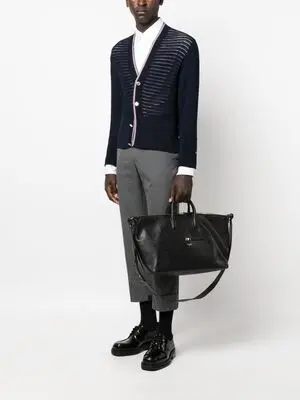 Thom Browne Medium Leather Holdall
