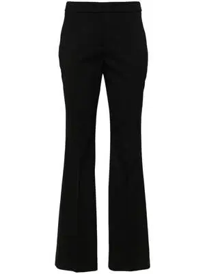 LARDINI Pressed-crease Flared Trousers