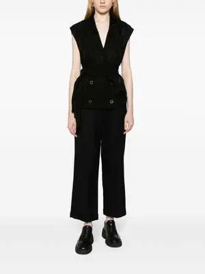 UMA WANG Jacquard Double-breasted Vest