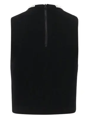 Alice + Olivia Amity Pearl-embellished Top
