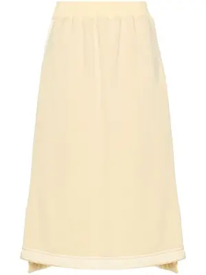 JIL SANDER Virgin Wool-blend Midi Skirt