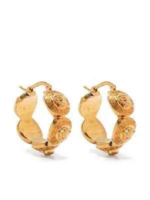 Versace Tribute Medusa Hoop Earrings - Gold
