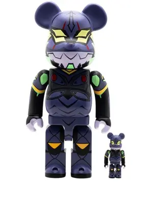 MEDICOM TOY Evangelion Unit 13 New Paint Version Be@rbrick 100% And 400% Figure Set - Purple