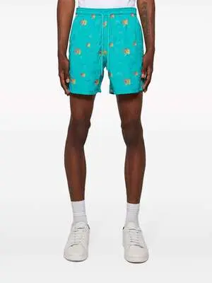 Vilebrequin Piranhas Embroidered Swim Shorts - Green