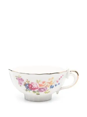 SELETTI Hybrid Kerma Floral-print Tea Cup Set - Grey