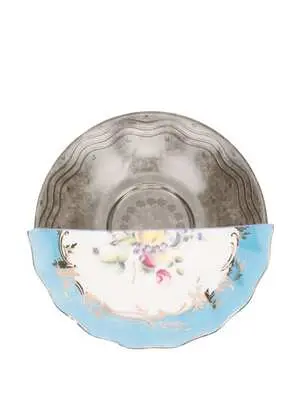 SELETTI Hybrid Kerma Floral-print Tea Cup Set - Grey