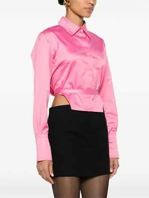 PATOU Cut-out Cropped Shirt