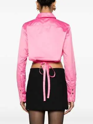 PATOU Cut-out Cropped Shirt