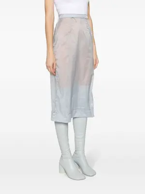 MAISON MARGIELA Inside Out Pencil Skirt - Blue