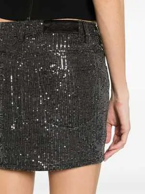 ROTATE BY BIRGER CHRISTENSEN Sequin Twill Mini Skirt