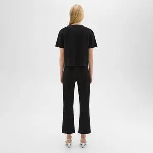 Theory Cropped Flare Pant - Black