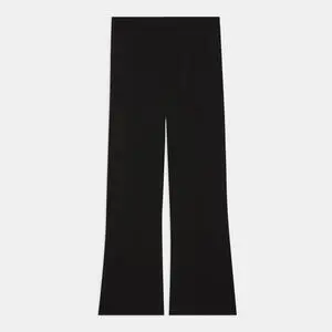 Theory Cropped Flare Pant - Black
