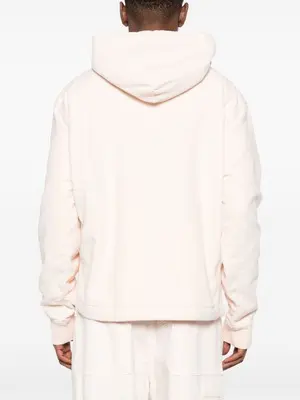 OBJECTS IV LIFE Logo-print Organic Cotton Hoodie - Neutrals