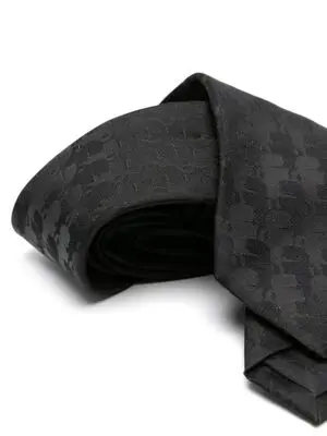 Karl Lagerfeld Ikonik Karl Logo-jacquard Silk Tie