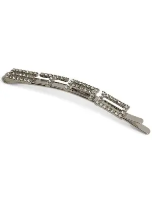 Etro Rhinestone-embellished Hair Clip - Silver