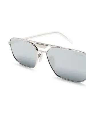 Prada Pilot-frame Double-bridge Sunglasses