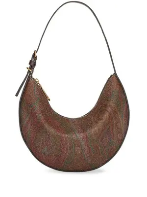Etro Small Essential Bag With Paisley Print - Brown