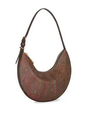Etro Small Essential Bag With Paisley Print - Brown