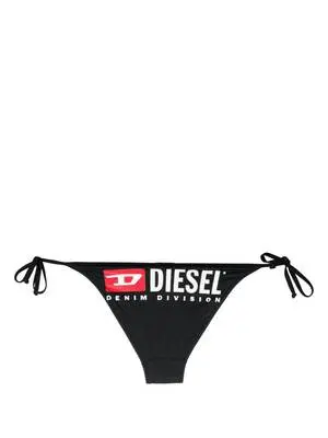 DIESEL® Logo-print Bikini Briefs - Black