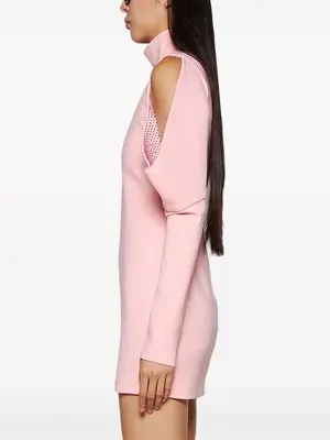 AREA Crystal-embellished Minidress