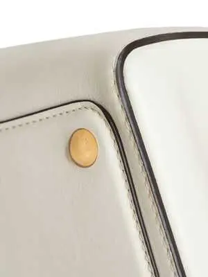 Etro Large Vela Leather Shoulder Bag - White