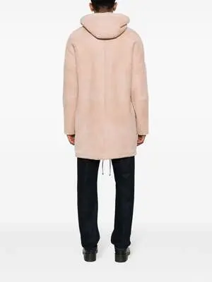 GIORGIO BRATO Shearling-trim Hooded Jacket - Neutrals