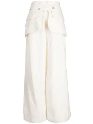 Masnada Detachable-belt Wide-leg Trousers