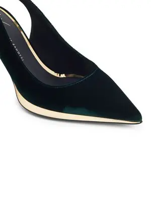 GIUSEPPE ZANOTTI 70mm Virgyn Slingback Pumps - Black