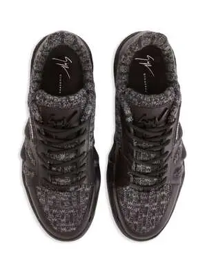 GIUSEPPE ZANOTTI Talon Mid-top Sneakers - Black